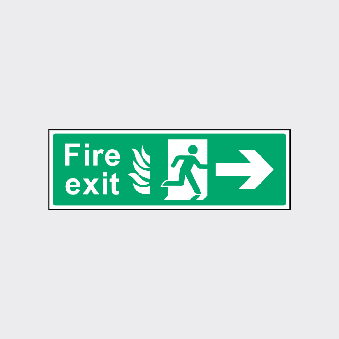 Fire Exit Right Arrow Sign | Essential Safety Signage