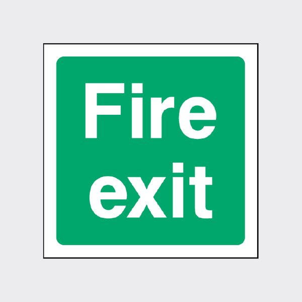 Fire Exit Square Sign | High-Visibility Emergency Sign