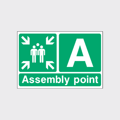 Assembly Point A Sign | High-Visibility Emergency Evacuation Sign