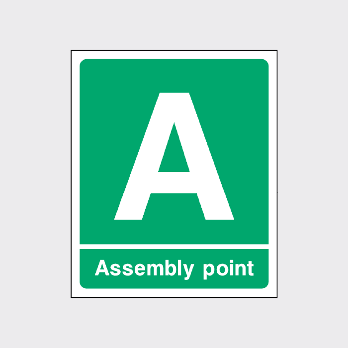 Assembly Point A Sign | High-Visibility Emergency Evacuation Sign