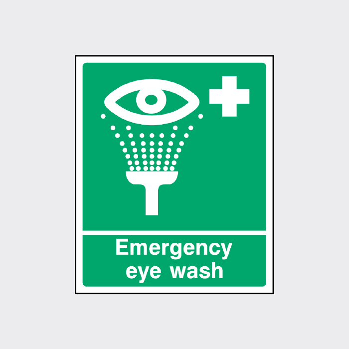 Emergency Eye Wash Sign | Workplace Safety Notice