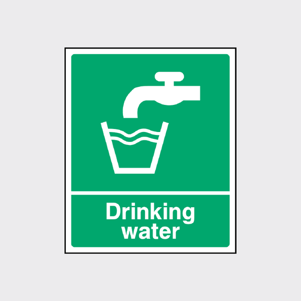First Aid Drinking Water Sign | Hydration & Safety Notice