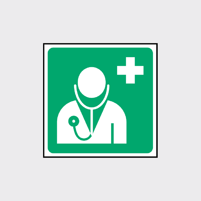First Aid Doctor Sign | Medical Assistance Notice