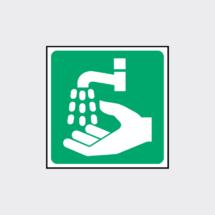 First Aid Hand Wash Sign | Hygiene & Safety Notice