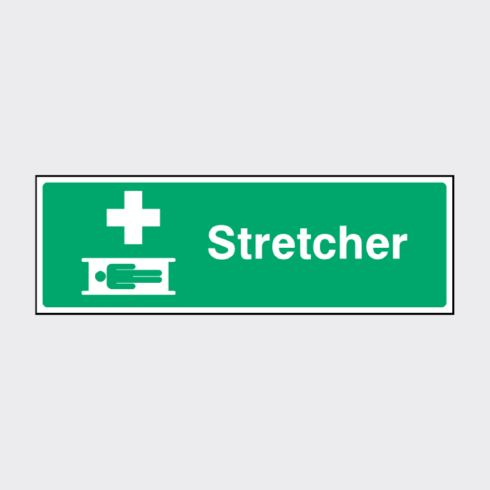 First Aid Stretcher Sign | Emergency Medical Notice