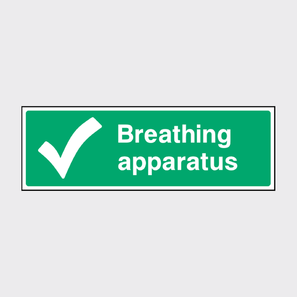 First Aid Breathing Apparatus Sign | Emergency Safety