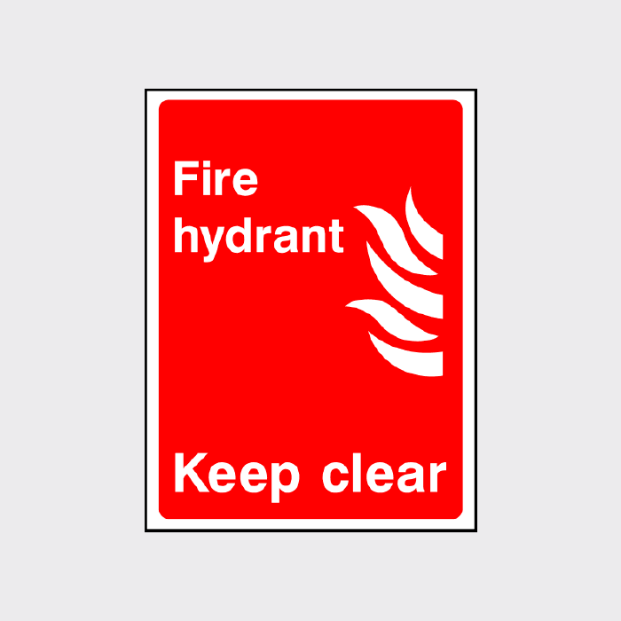 Fire Hydrant Keep Clear Sign | Fire Safety Notice