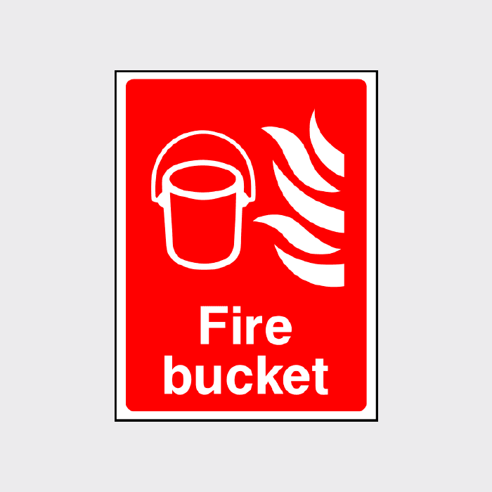 Fire bucket sign - FEQ0013 - The Safety Sign