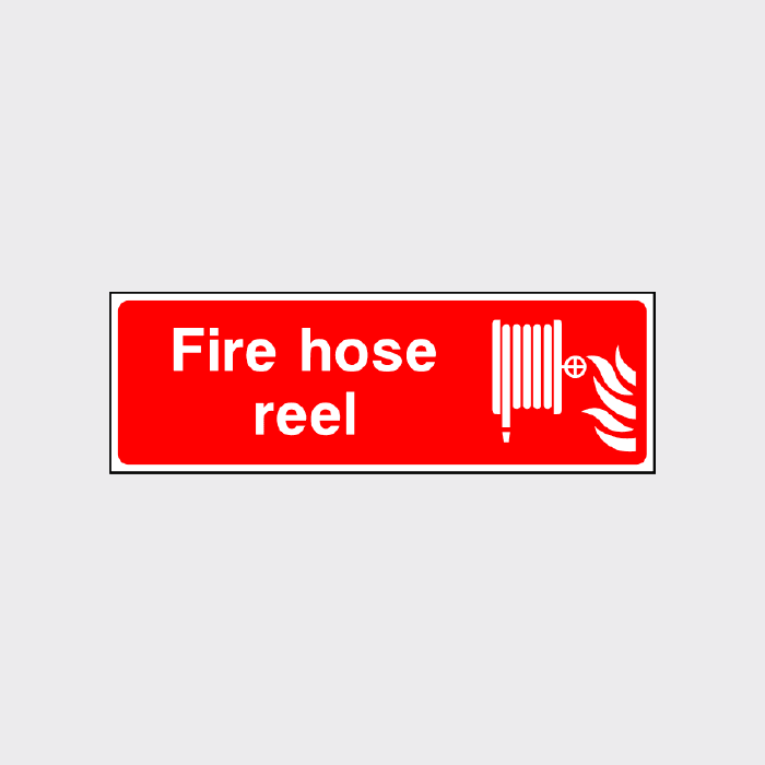 Fire Hose Reel Landscape Sign | Fire Safety Notice