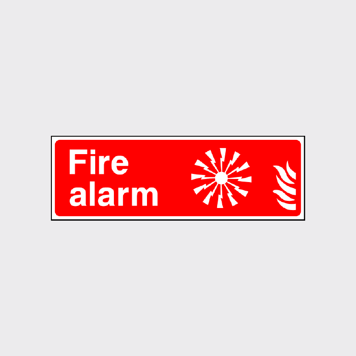 Fire Alarm Landscape Sign | Fire Safety Notice