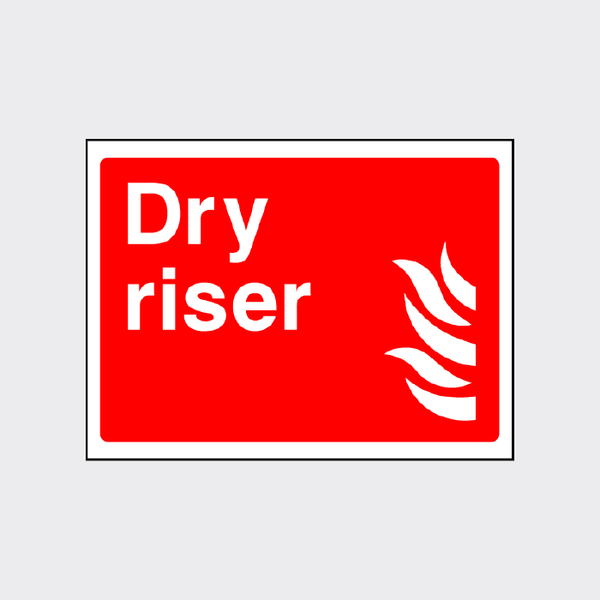 Dry Riser Sign | Fire Safety Notice