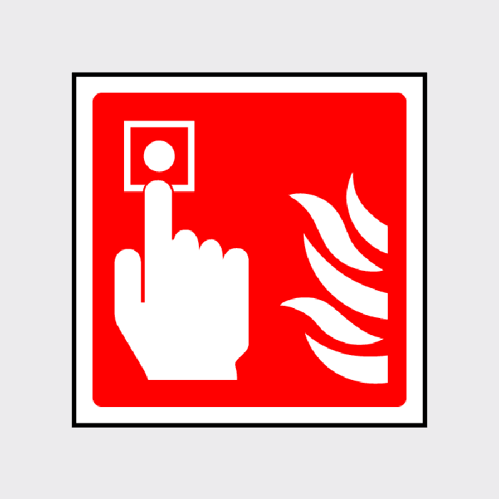 Fire alarm sign - FEQ0050 – The Safety Sign Shop