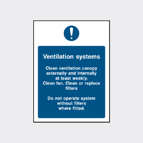 Ventilation Systems safety sign - The Safety Sign