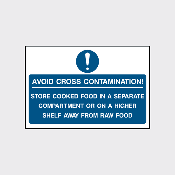 Avoid cross contamination sign – The Safety Sign Shop