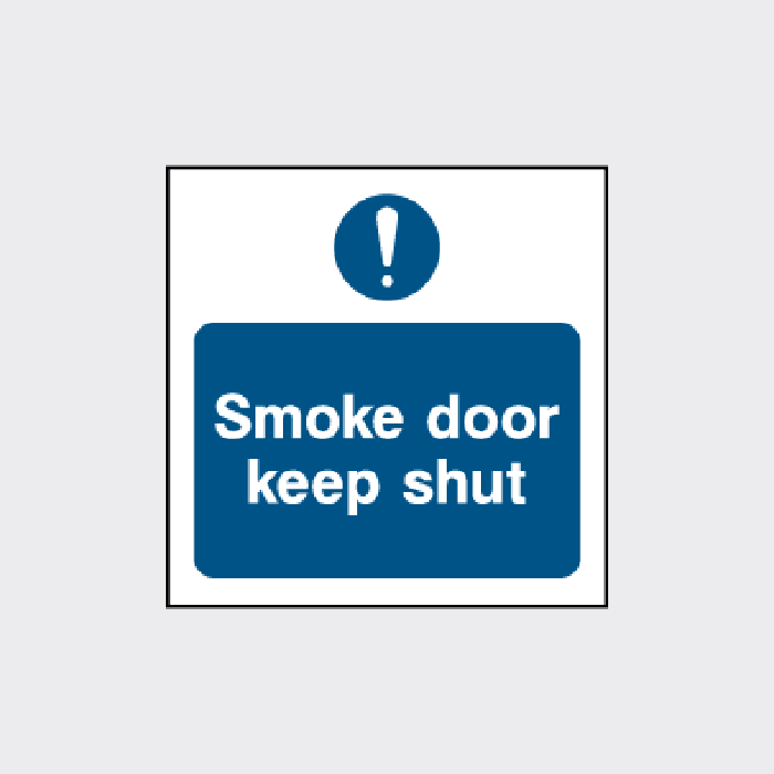 Smoke Door Keep Shut Sign | Fire Safety Notice