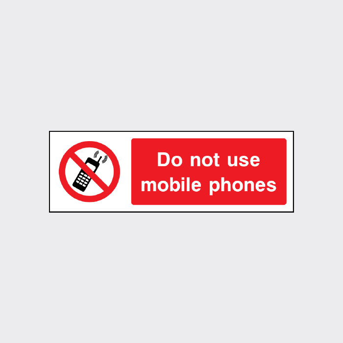 Do Not Use Mobile Phones Sign | Promote Focus and Safety