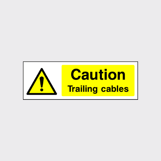 Caution Trailing Cables Sign | UK Delivery