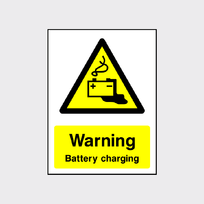 Warning - Battery charging - GENE0086 – The Safety Sign Shop