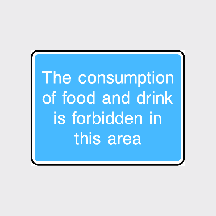 No Food or Drink Sign | Consumption Forbidden Notice