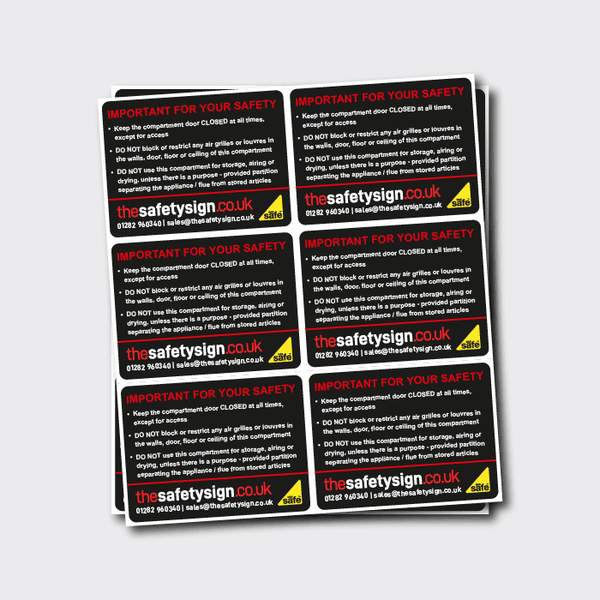 High-Quality Important Gas Safety Stickers | Durable Gas Warning Labels ...