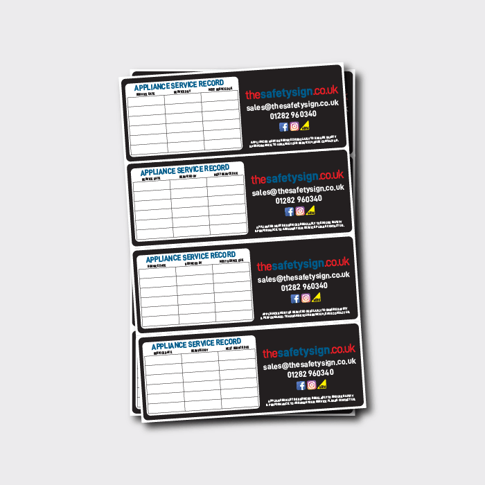 Large Gas Appliance Service Stickers | Custom Branding & Free Sharpie