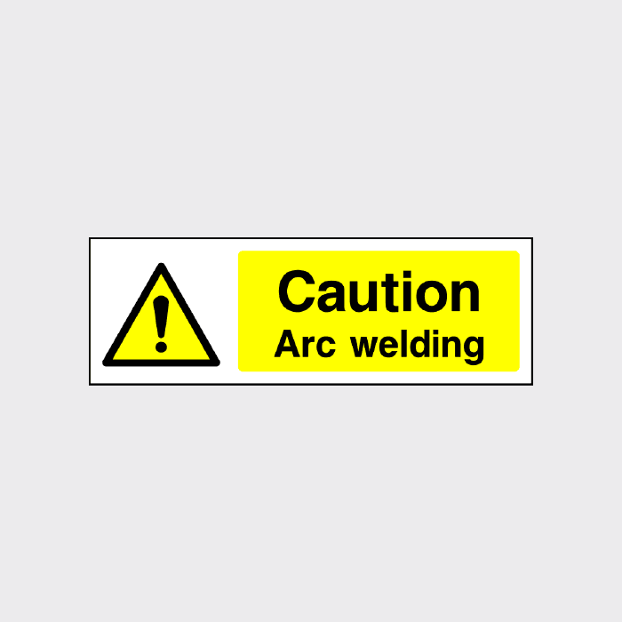 Caution Arc Welding Sign - Landscape - The Safety Sign Shop