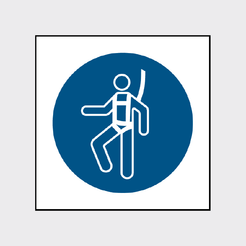 Wear Safety Harness signs - MACH0052 – The Safety Sign Shop