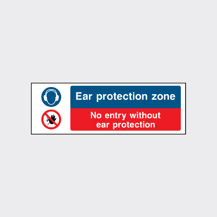 Ear protection zone - No entry without ear protection - MULT0013 - The ...