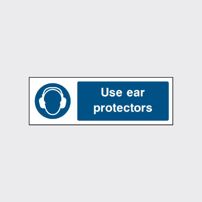 Use ear protectors sign L