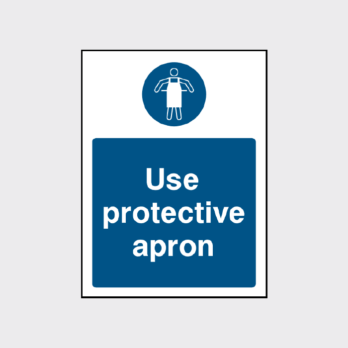 Use protective apron sign - The Safety Sign