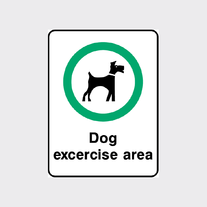 Dog Exercise Area Sign - The Safety Sign