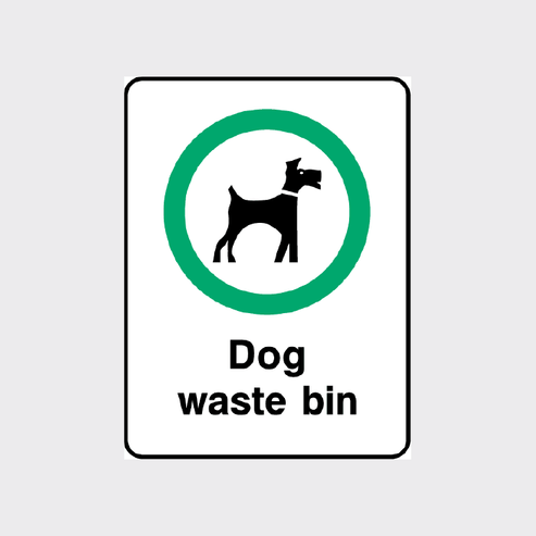 Dog Waste Bin Sign | Pet Waste Disposal Marker