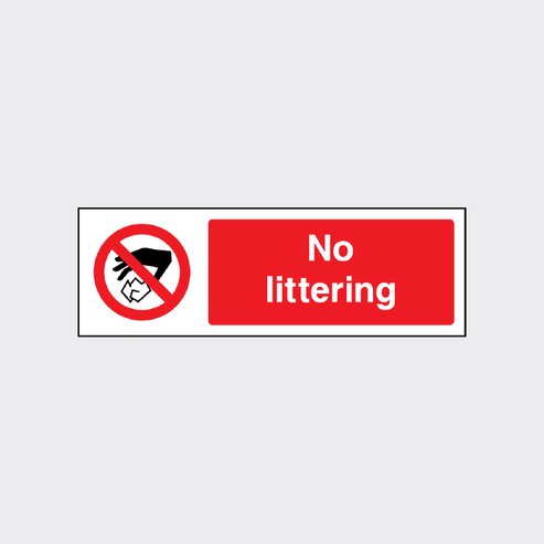 No Littering Sign | Public Cleanliness Notice