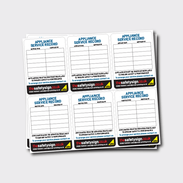 Plumbers Appliance Service Stickers - Custom Design & Free Sharpie Pen