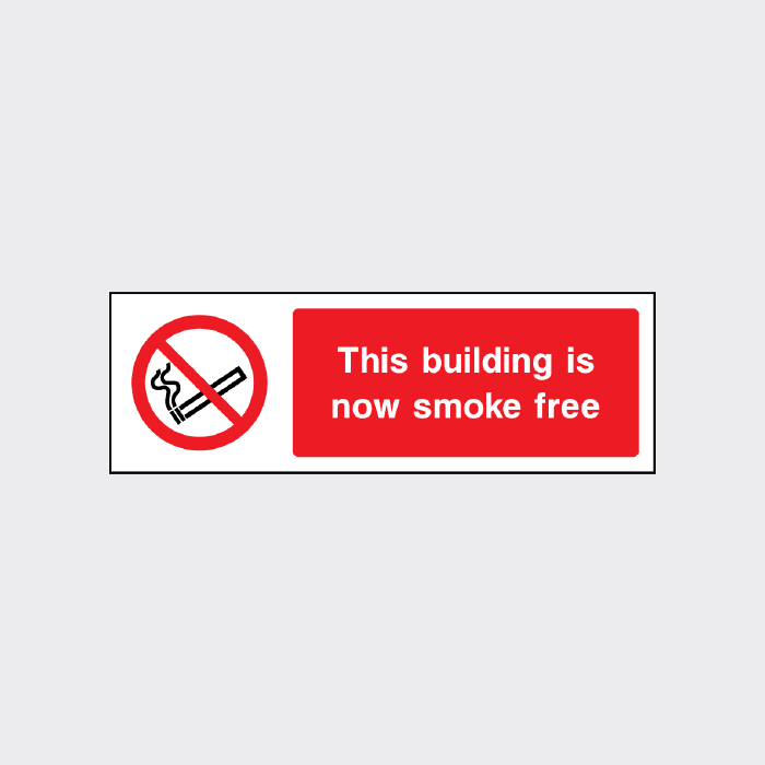 This Building is Now Smoke Free Sign - The Safety Sign