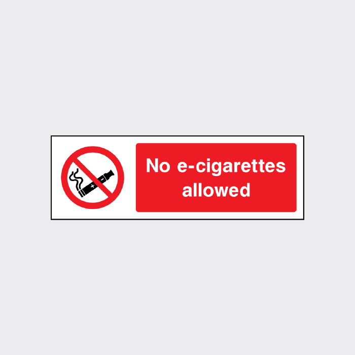 No e-cigarettes Allowed Sign - The Safety Sign Shop