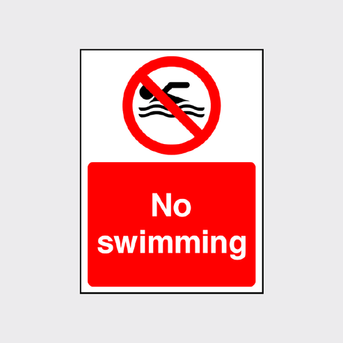 No Swimming Sign | Prevent Accidents & Ensure Water Safety