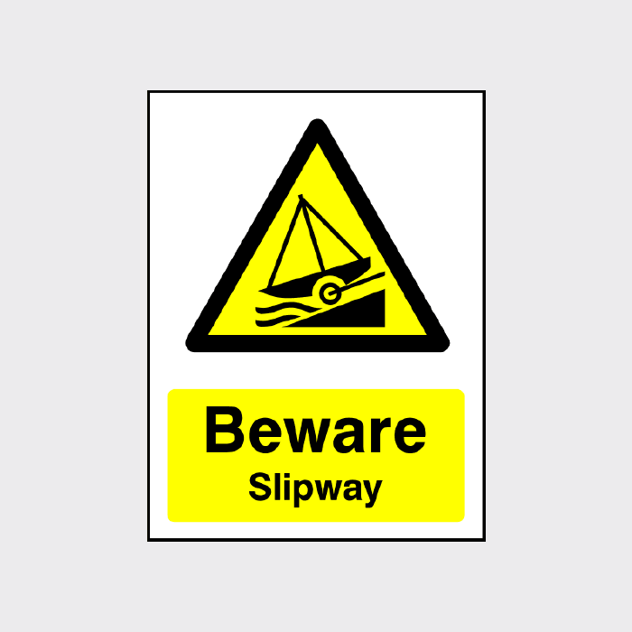 Beware Slipway Sign - The Safety Sign