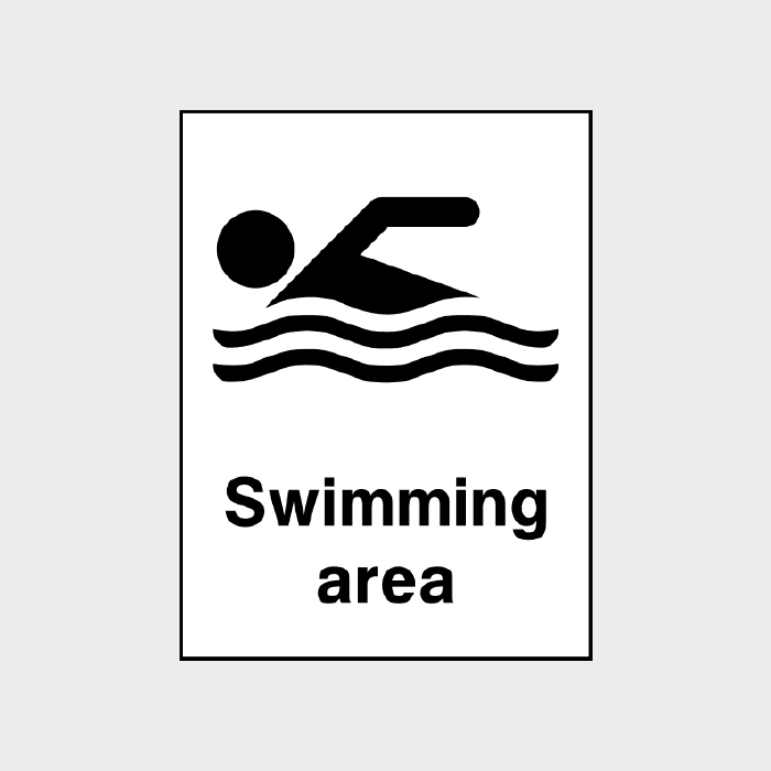 Swimming Area Sign | Clearly Mark Designated Swimming Zones