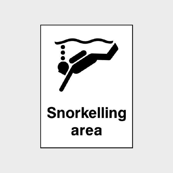 Snorkelling Area Sign | Clearly Mark Designated Snorkelling Zones
