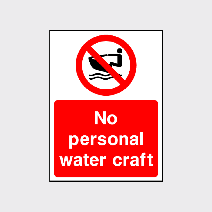No Personal Water Craft Sign | Restrict Jet Ski & PWC Use