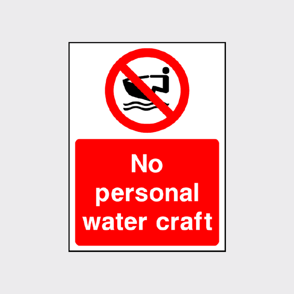 No Personal Water Craft Sign | Restrict Jet Ski & PWC Use