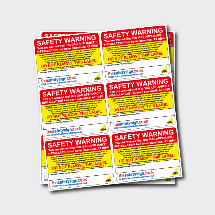 Durable Warning Do Not Use GAS Safety Stickers | High-Quality Gas ...